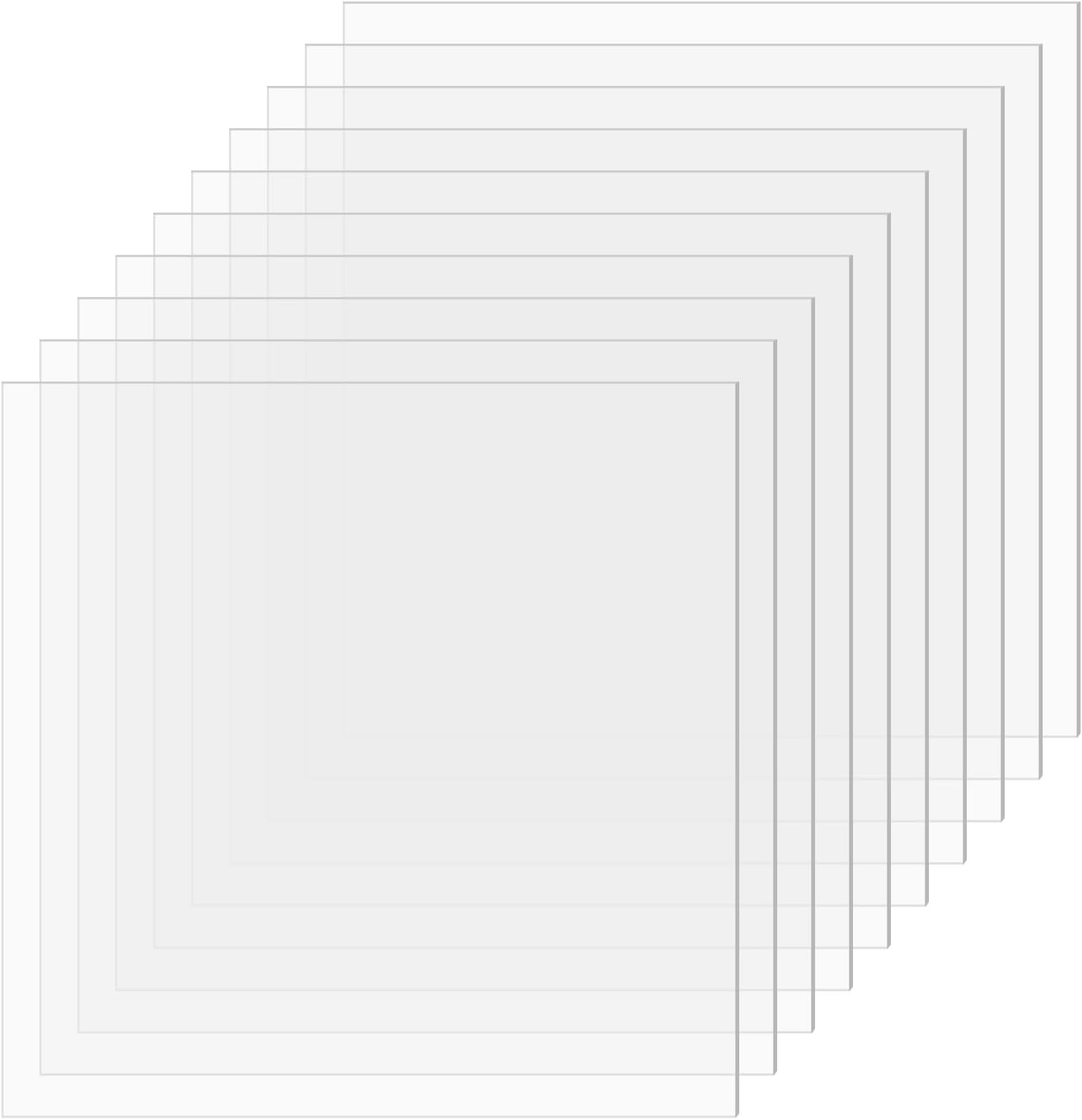 Amazon.com: Plexiglass 12 x 12 Clear Acrylic Sheet - 1/8 th (.125) inch ...