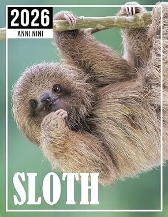 Amazon.com: Sloth Calendar 2026: Relaxed Lifestyle Planner for Animal ...