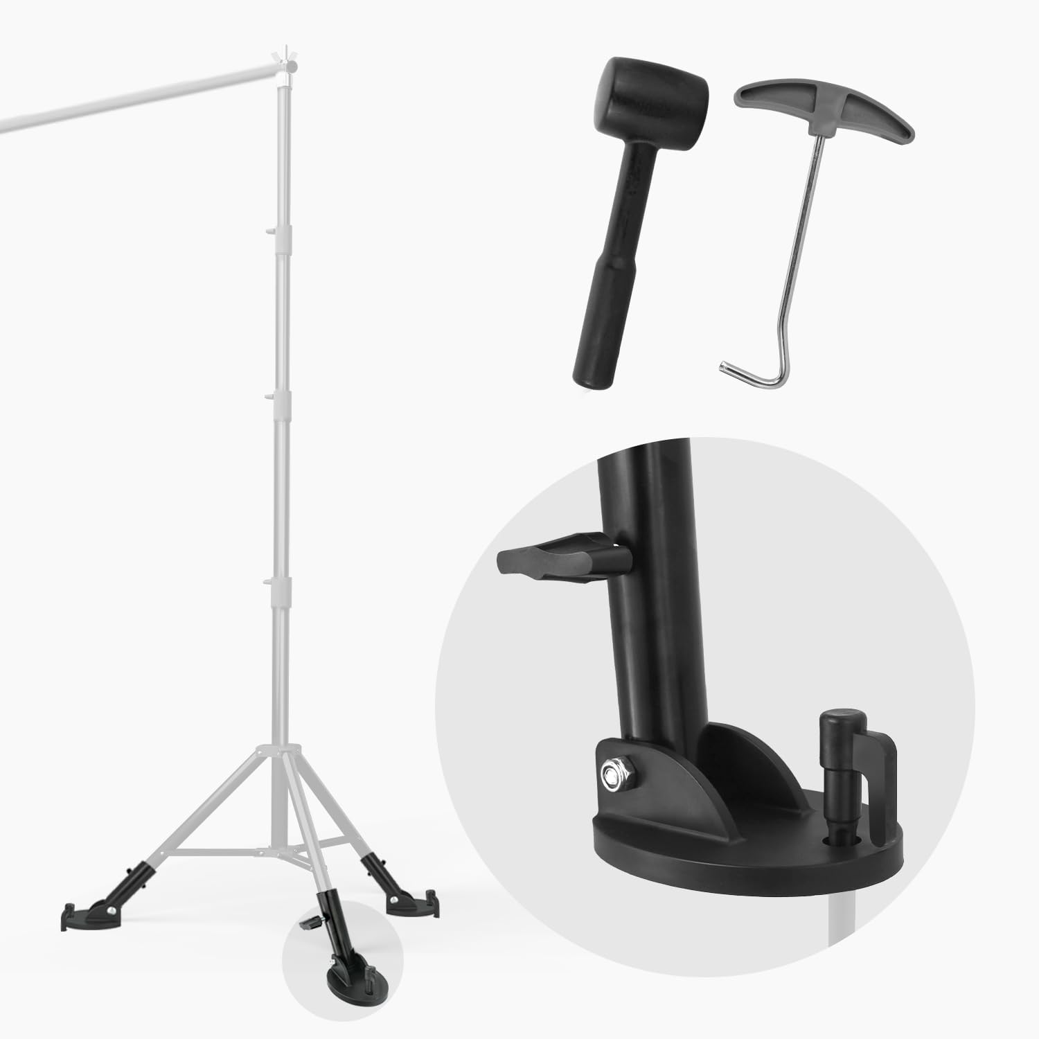 Amazon.com : Julius Studio [6 Pack] Backdrop Stands Outdoor Shoe Mount ...