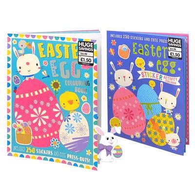 Easter Egg Colouring Activities Fun for Kids 2 Books Children ...