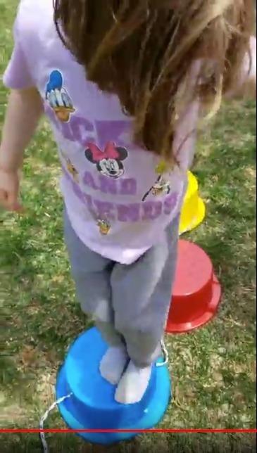 Amazon.com: School Smart Stepping Buckets Balance Builders - 5 x 12 ...