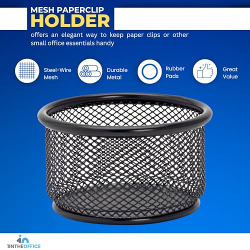 Snapklik.com : 1InTheOffice Mesh Paper Clip Holder For Desk, Paperclip ...