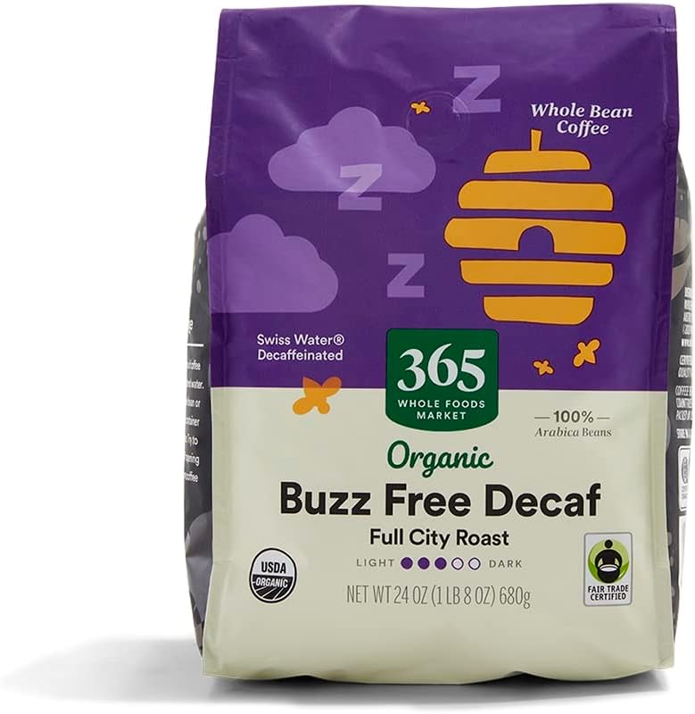 Amazon.com : 365 by Whole Foods Market, Coffee Buzz Free Decaf Whole ...