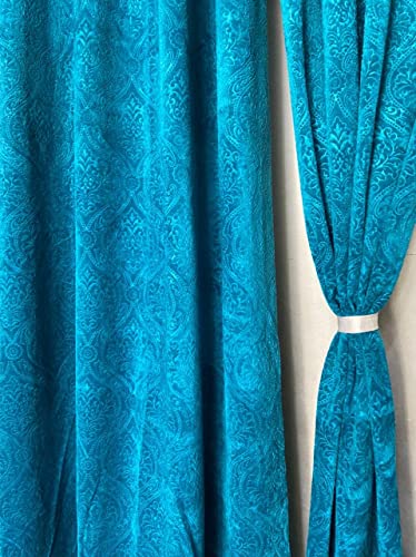 Buy Keshav Fab Patta Curtain Drapes for Window 5Ft Pack of 2 | Printed ...