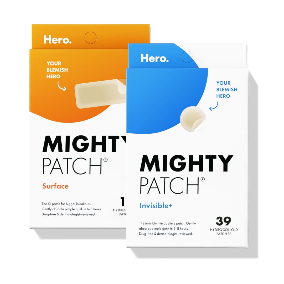 Amazon.com: Hero Cosmetics Mighty Patch™ Invisible+ Patch & Mighty ...