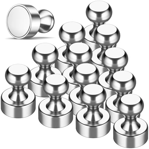 Amazon.com: Grtard 16Pcs Strong Fridge Magnets, Small Push Pin Magnets ...