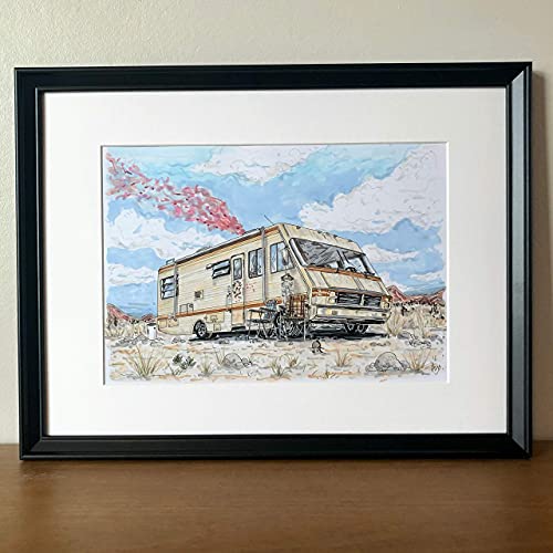 Breaking Bad RV - TV Series Art - Walter White - Jesse Pinkman- Wall ...