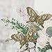 Amazon.com: Glittered Butterfly Clip-ons - Set of 12 Butterflies ...