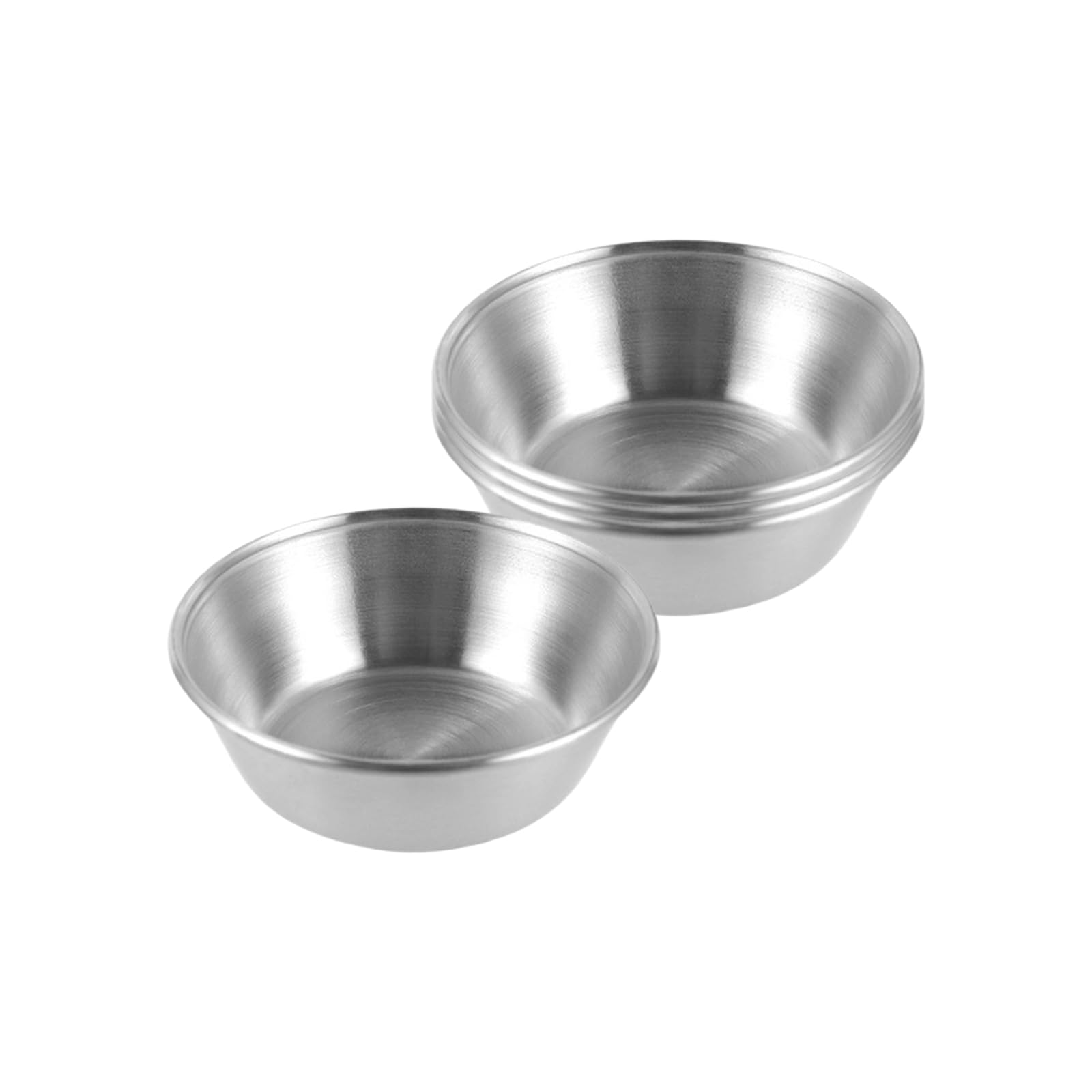 Stainless Steel Mini Dipping Sauce Dish, Individual Sauce Bowls Saucers ...