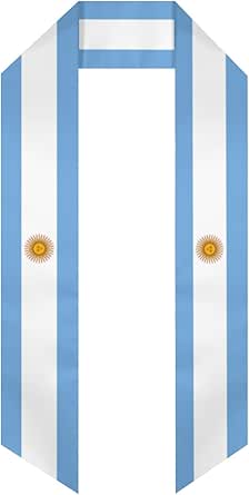 Amazon.com: Argentina Argentinean Flag Graduation Stole Shawl Sash ...