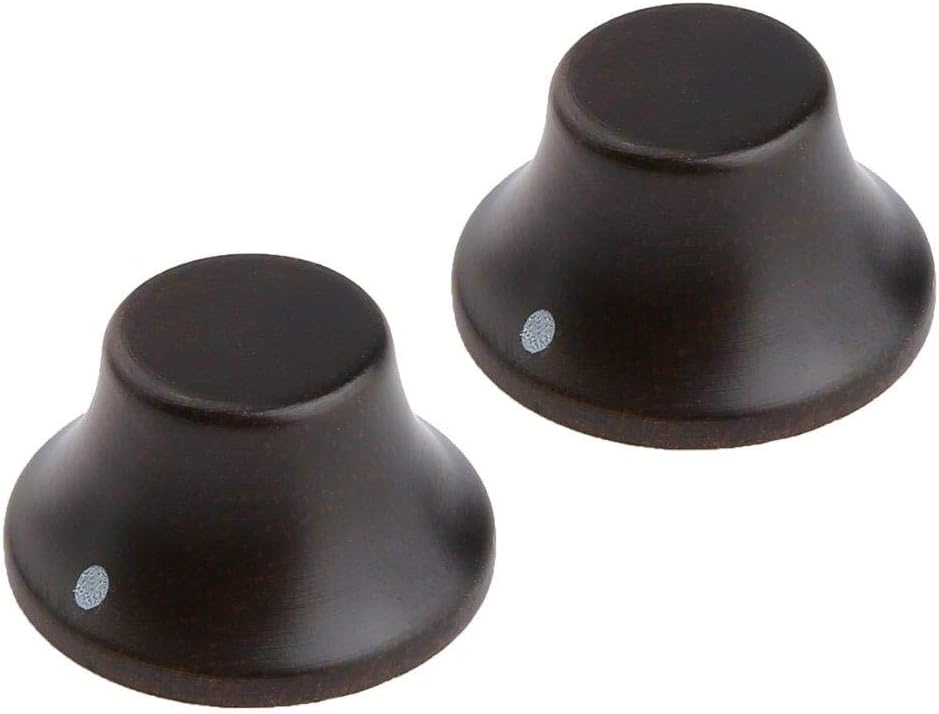 Amazon.com: Dopro 2pcs Wood Knobs LP Strat Style Bell Knobs Wood ...