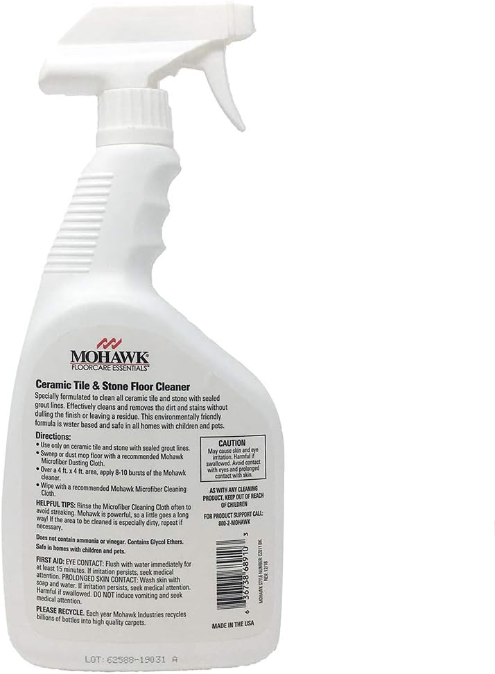 Nuevo Mohawk – Botella de spray limpiador de pisos de cerámica y piedra ...