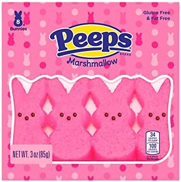 Peep (1 bolsa) caramelo de conejo de malvavisco rosa de Pascua, 8 ...