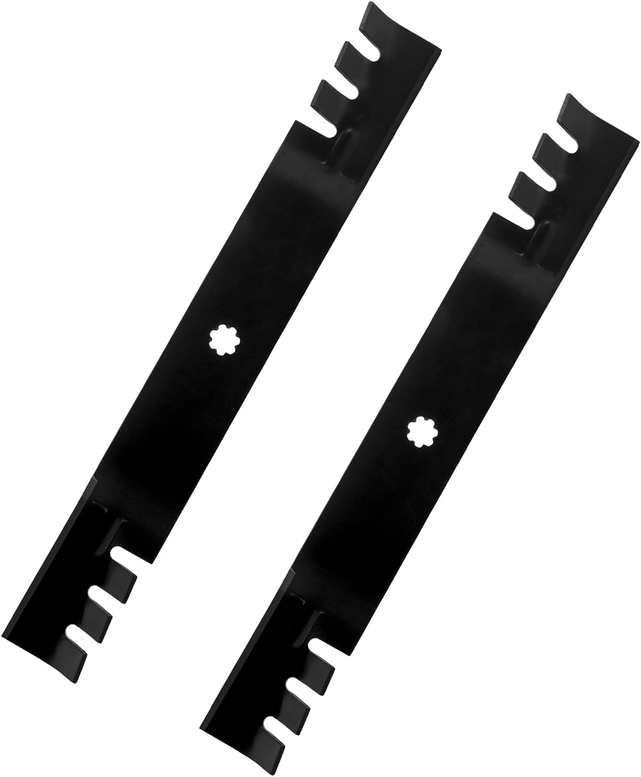 Amazon.com : (2PCS) GX22151 Toothed Mulching Lawn Mower Blades ...