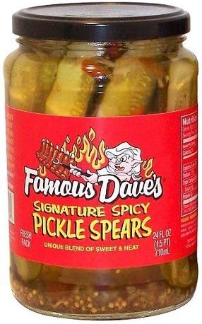 Amazon.com : Famous Dave's - 2 pck Sweet n' Spicy Pickle Spears (48 oz ...