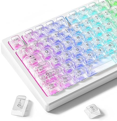 Amazon.com: dagaladoo Clear keycaps,Transparent Keyboard keycaps,Jelly ...