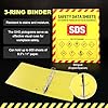 Amazon.com: MSDS SDS Binder and Wall Station,Yellow Heavy Duty 3 Inch ...