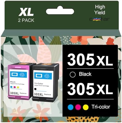 LIFOR 305XL Ink Cartridges Replacement for HP 305 Ink Cartridges Black ...