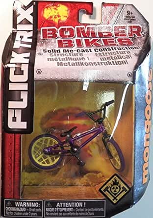 Amazon | おもちゃ Flick Trix Diecast ダイキャスト Bomber Bikes - Mongoose (Purple ...