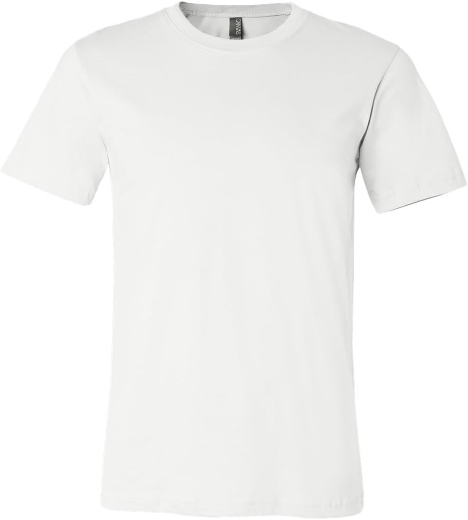 Bella Canvas Jersey Short-Sleeve T-Shirt (3001C) White, M | Amazon.com