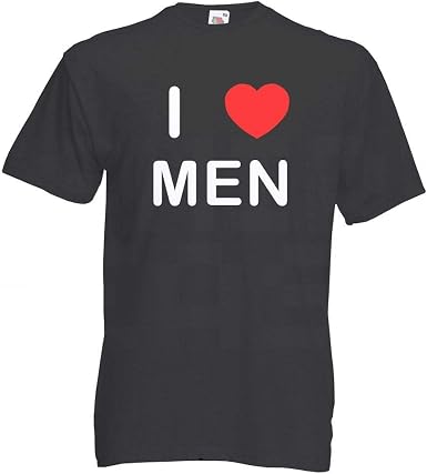 I Love Men - T Shirt : Amazon.co.uk: Fashion