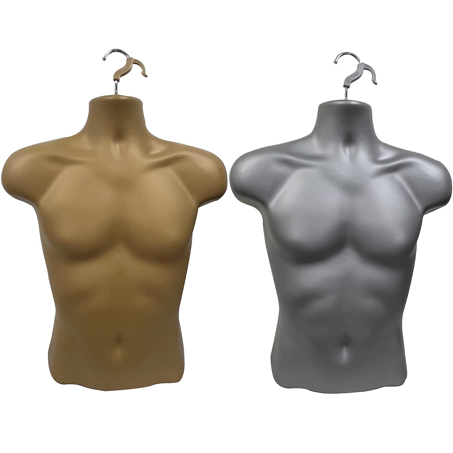 Amazon.com: DisplayTown Bronze Male + Gray Male Mannequin Injection ...