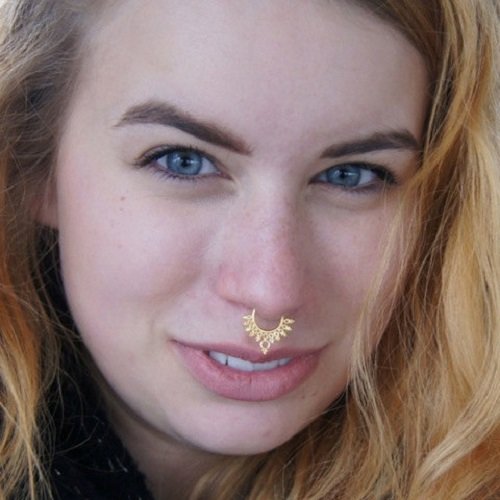 Amazon.com: Fake Septum Ring - Faux Septum Ring - Fake Septum Piercing ...