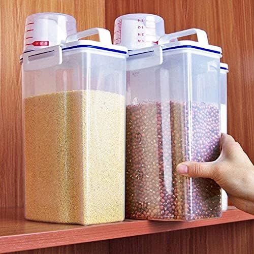 Amazon.com: 6 Pieces Rice Storage Barrel Rice Cereal Containers ...