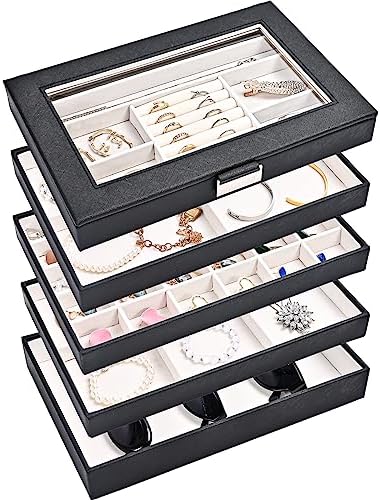 Amazon.com: ProCase 5 Layers Stackable Jewelry Tray Box, Stackers ...