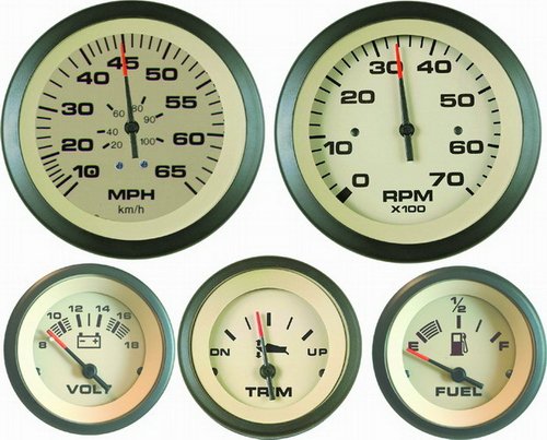 Sierra International 65481P Sahara 4-Gauge Set Includes Speedometer ...