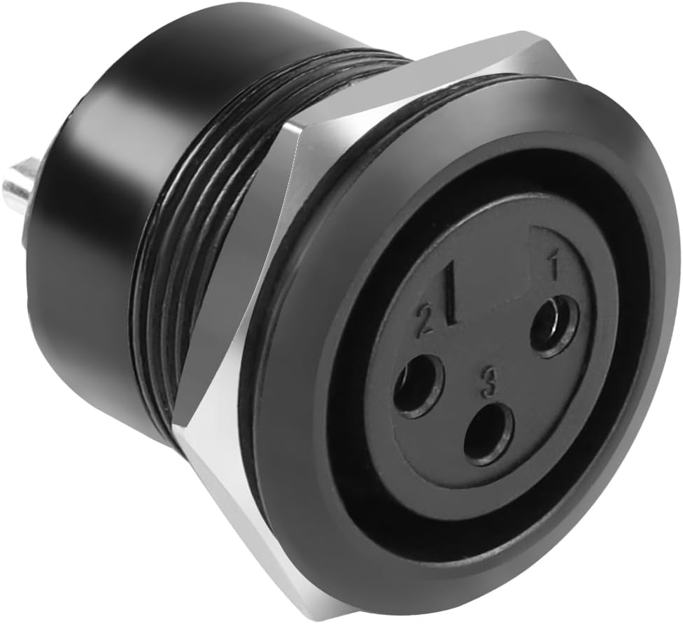 Amazon.com: QIANRENON 6.35mm Threaded Fixing Solder Adapter TRS 1/4 ...