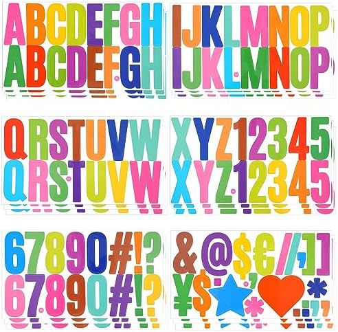 Lusofie 300Pcs Large Alphabet Stickers 2 Inch Self-Adhesive Letter ...