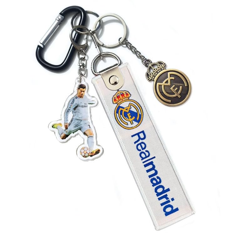 SUPTOFF Real Madrid Collection Soccer Keychain Football Charm World Cup ...