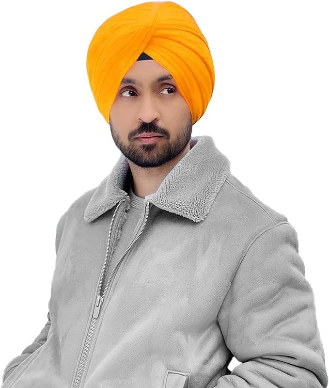 Buy Sardar Pagri Hause Traditional Turban Patka (Yellow) Punjabi Sardar ...