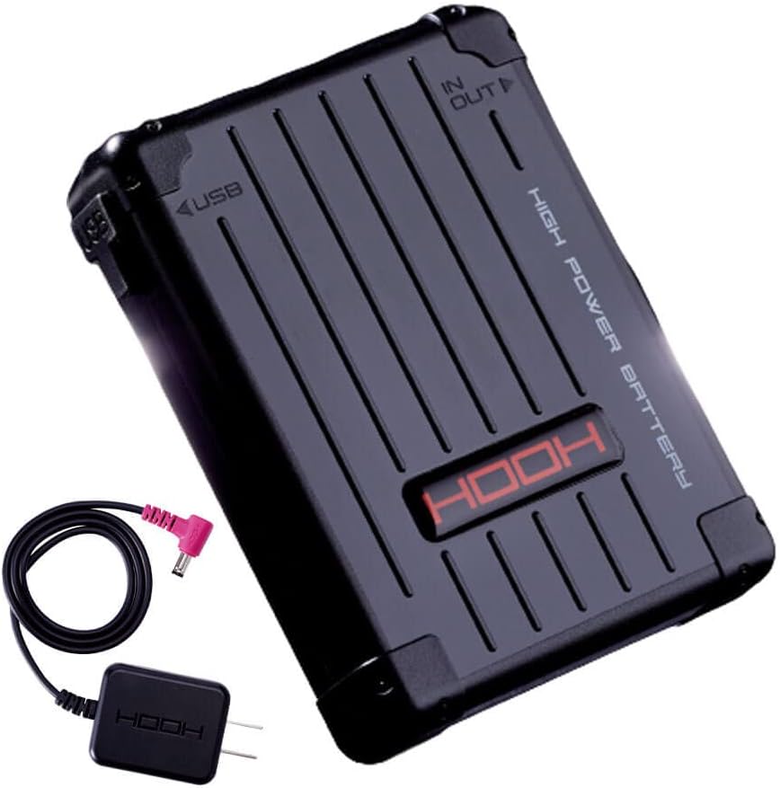 Amazon.co.jp: HOOH 快適ウェア新型19Vバッテリーセット(バッテリー・充電器) V1901 V19シリーズ 村上被服 ブラック : ファッション