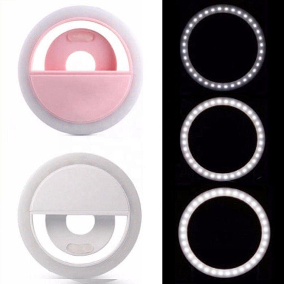 Amazon.com: NeonGlo Led Cell Phone Ring Light Mobile Portable in White ...
