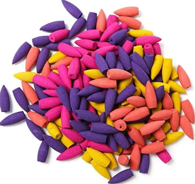 Aadi Backflow DHOOP Cones Incense Cones Mix Incense 100 PIC : Amazon.in ...