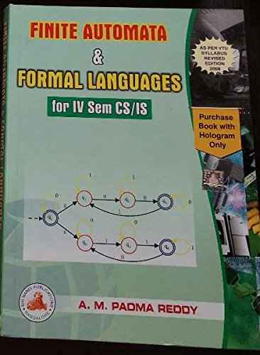 Finite Automata & Formal Languages - By A.M. Padma Reddy - Revised ...