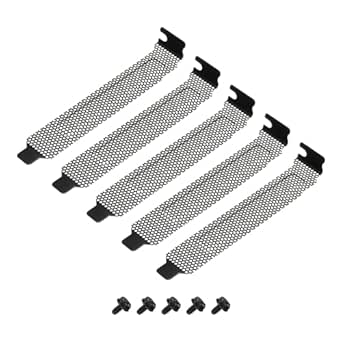 Amazon.com: MECCANIXITY 5PCS PCI Slot Cover Dust Filter, Blanking Plate ...