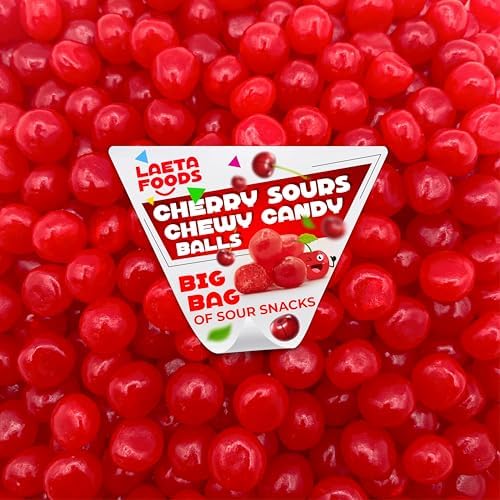 Amazon.com : Cherry Sours | Chewy Red Candy | 1 Pound Bag | Sour Red Candy | Sour Cherry Balls ...