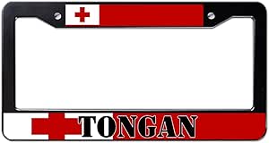 Amazon.com: Metal License Plate Frame Tongan License Plate Cover ...