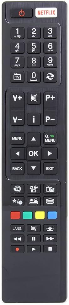 Replacement Remote Control RC4848 for Sharp Techwood Telefunken LED LCD ...