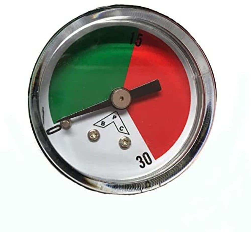 0-30 PSI Buyers Panel Mount Pressure Gauge, 1/8"-27 NPTF Ports : Amazon.co.uk: Business ...