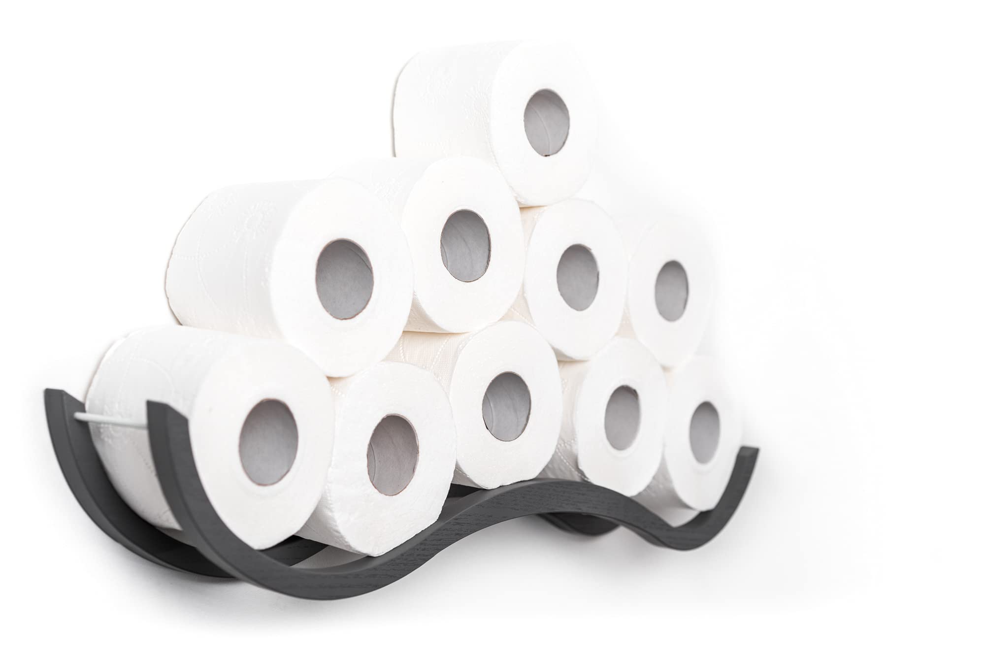 Amazon.com: Cloud Wooden Wall Mounted Toilet Roll Holder, Loo Paper ...