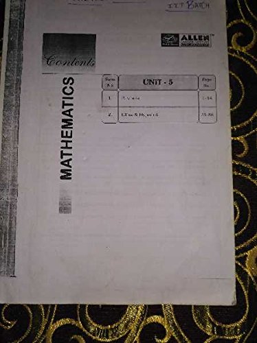 Allen maths jee main and advanced : Amazon.in: Books