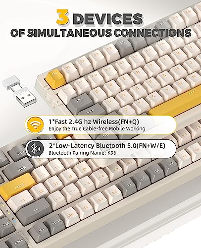 MAGIC-REFINER RK96 Wireless Mechanical Keyboard, Apex Pro TKL Gaming ...