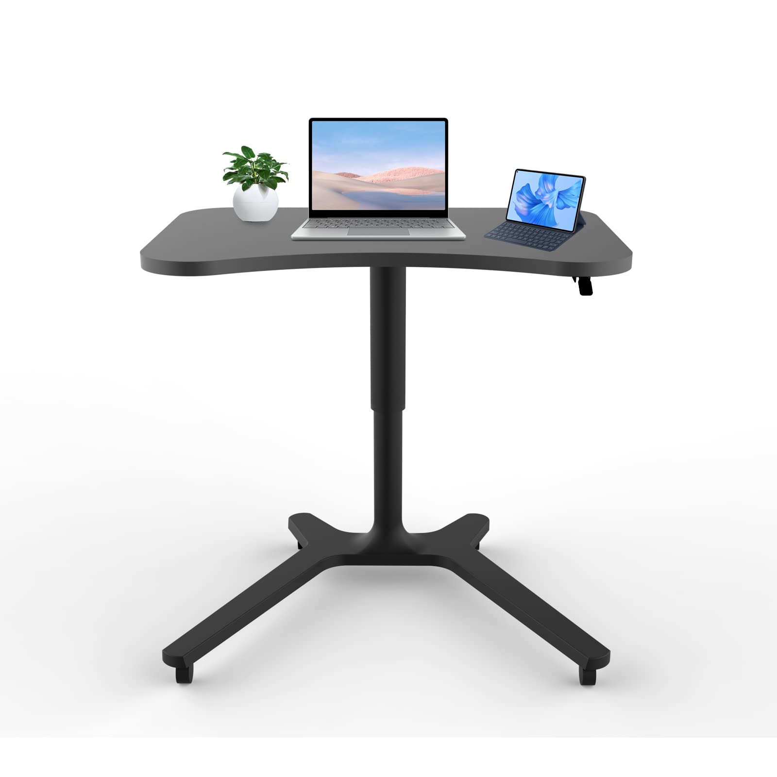 Amazon.com: LCVXYERQ Mobile Standing Desk, Height Adjustable Rolling ...