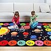 Amazon.com: AKASISRUG Kids Rug Outer Space Carpet for Playroom, ABC ...
