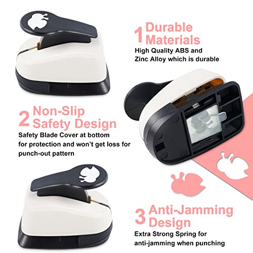 Snapklik.com : Craft Hole Punch 1 Inch, Paper Craft Punch Pattern Shape ...