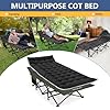Amazon.com: Nictemaw Portable Bed for Adults with Mattress, 900lbs ...